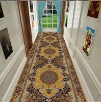 China European Classical Style Large Commercial Floor Mat Hotel Entrance Corridor Stairway 100% Polyester for sale