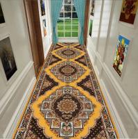 China European Classical Style Large Commercial Floor Mat Hotel Entrance Corridor Stairway 100% Polyester for sale