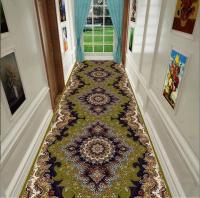 China European Classical Style Large Commercial Floor Mat Hotel Entrance Corridor Stairway 100% Polyester for sale