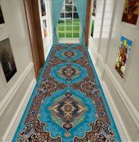 China Persian Classical Commercial Floor Mat 60x80cm Polyester for Hotel Entrance Corridor Stairway for sale