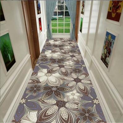 China Customizable Polyester Commercial Floor Mat 60-200cm Width for Hotel Entrance Corridor Stairway for sale
