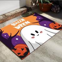 China Customizable Polypropylene Rectangle Door Mat 40x60cm Machine Washable Halloween Carpet for sale