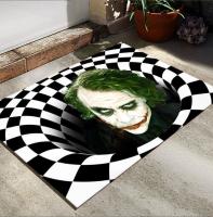 China Customizable Polypropylene Rectangle Door Mat 40x60cm Machine Washable Halloween Carpet for sale