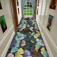 China Custom Polyester Fiber Commercial Entrance Mat 60x80cm Hotel Corridor Carpet for sale