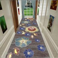 China Custom Polyester Fiber Commercial Entrance Mat 60x80cm Hotel Corridor Carpet for sale