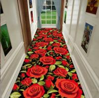 China Custom Polyester Fiber Commercial Entrance Mat 60x80cm Hotel Corridor Carpet for sale