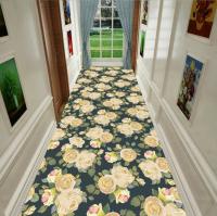 China Custom Polyester Fiber Commercial Entrance Mat 60x80cm Hotel Corridor Carpet for sale