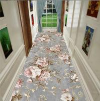 China Custom Polyester Fiber Commercial Entrance Mat 60x80cm Hotel Corridor Carpet for sale