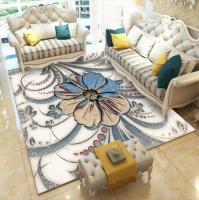 China 80x120cm Blending Crystal Velvet Living Room Floor Carpet Modern European Style Machine Washable for sale