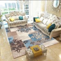 China 80x120cm Blending Crystal Velvet Living Room Floor Carpet Modern European Style Machine Washable for sale