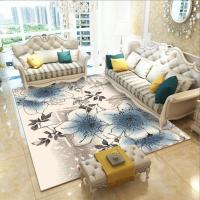 China 80x120cm Blending Crystal Velvet Living Room Floor Carpet Modern European Style Machine Washable for sale
