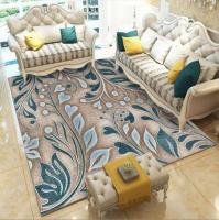 China 80x120cm Blending Crystal Velvet Living Room Floor Carpet Modern European Style Machine Washable for sale