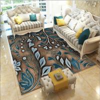 China 80x120cm Blending Crystal Velvet Living Room Floor Carpet Modern European Style Machine Washable for sale