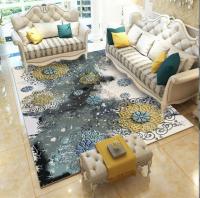 China 80x120cm Blending Crystal Velvet Living Room Floor Carpet Modern European Style Machine Washable for sale