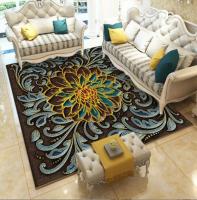 China 80x120cm Blending Crystal Velvet Living Room Floor Carpet Modern European Style Machine Washable for sale