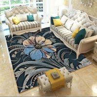 China 80x120cm Blending Crystal Velvet Living Room Floor Carpet Modern European Style Machine Washable for sale