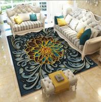 China 80x120cm Blending Crystal Velvet Living Room Floor Carpet Modern European Style Machine Washable for sale