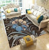 China 80x120cm Blending Crystal Velvet Living Room Floor Carpet Modern European Style Machine Washable for sale