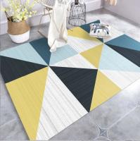 China Customizable Crystal Velvet Living Room Floor Carpet 80x120cm Machine Washable for sale