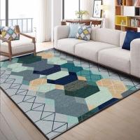 China Customizable Crystal Velvet Living Room Floor Carpet 80x120cm Machine Washable for sale