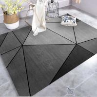 China Customizable Crystal Velvet Living Room Floor Carpet 80x120cm Machine Washable for sale