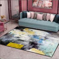 China Customizable Crystal Velvet Living Room Floor Carpet 80x120cm Machine Washable for sale