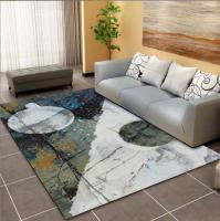China Customizable Crystal Velvet Living Room Floor Carpet 80x120cm Machine Washable for sale