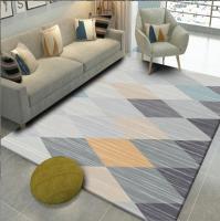China Customizable Crystal Velvet Living Room Floor Carpet 80x120cm Machine Washable for sale