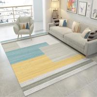 China Customizable Crystal Velvet Living Room Floor Carpet 80x120cm Machine Washable for sale