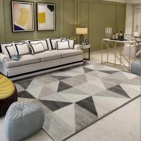 China Custom Crystal Velvet Living Room Carpet 6mm Thick Machine Washable Irregular Shape Rug for sale