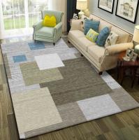 China Custom Crystal Velvet Living Room Carpet 6mm Thick Machine Washable Irregular Shape Rug for sale
