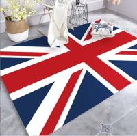 China Polyester Fiber Living Room Carpet 6mm Thick Machine Washable Custom Size for sale