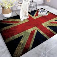 China Polyester Fiber Living Room Carpet 6mm Thick Machine Washable Custom Size for sale