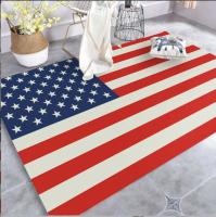 China Polyester Fiber Living Room Carpet 6mm Thick Machine Washable Custom Size for sale