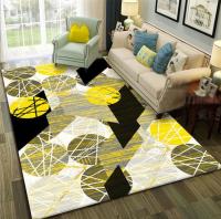 China Customizable Polyester Fiber Living Room Floor Mat 120x160cm Machine Washable for sale
