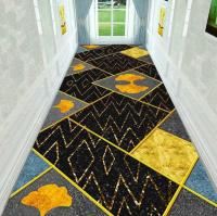 China Custom 3D Printed Flowers Commercial Floor Mat 60x80cm Polyester Entrance Carpet for sale