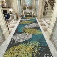 China Custom 3D Printed Flowers Commercial Floor Mat 60x80cm Polyester Entrance Carpet for sale