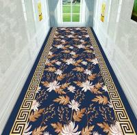 China Custom 3D Printed Flowers Commercial Floor Mat 60x80cm Polyester Entrance Carpet for sale