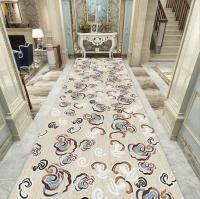 China Custom 3D Printed Flowers Commercial Floor Mat 60x80cm Polyester Entrance Carpet for sale