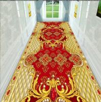 China Custom 3D Printed Flowers Commercial Floor Mat 60x80cm Polyester Entrance Carpet for sale