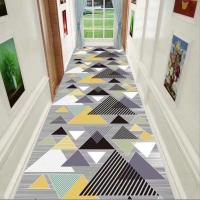 China Commercial Polyester Floor Mat 60x90cm Entrance Corridor Stairway Hotel Rug Custom Size for sale