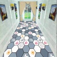 China Commercial Polyester Floor Mat 60x90cm Entrance Corridor Stairway Hotel Rug Custom Size for sale