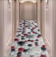 China Commercial Polyester Floor Mat 60x90cm Entrance Corridor Stairway Hotel Rug Custom Size for sale