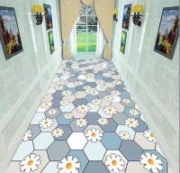 China Commercial Polyester Floor Mat 60x90cm Entrance Corridor Stairway Hotel Rug Custom Size for sale