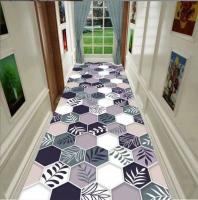 China Commercial Polyester Floor Mat 60x90cm Entrance Corridor Stairway Hotel Rug Custom Size for sale
