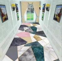 China Commercial Polyester Floor Mat 60x90cm Entrance Corridor Stairway Hotel Rug Custom Size for sale