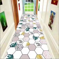 China Commercial Polyester Floor Mat 60x90cm Entrance Corridor Stairway Hotel Rug Custom Size for sale