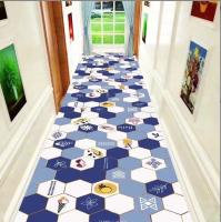 China Commercial Polyester Floor Mat 60x90cm Entrance Corridor Stairway Hotel Rug Custom Size for sale