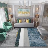 China North European Crystal Velvet Living Room Floor Carpet 180x250cm Machine Washable for sale
