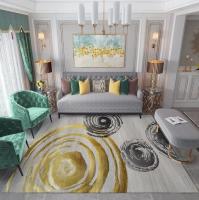 China North European Crystal Velvet Living Room Floor Carpet 180x250cm Machine Washable for sale